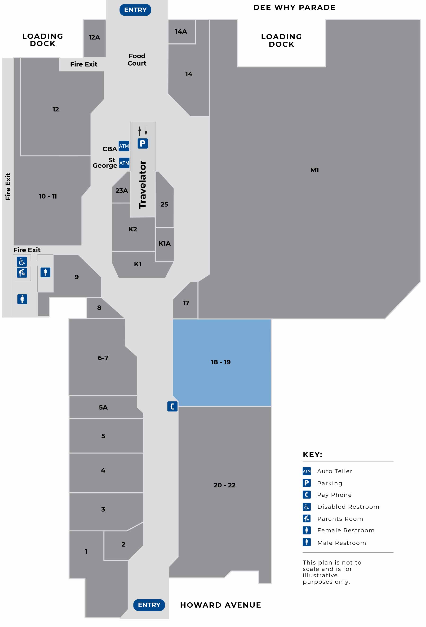 Dee Why Village Plaza | Centre Map