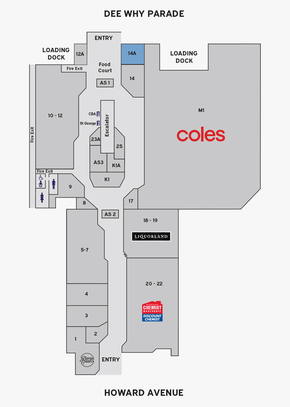 Dee Why Village Plaza | Centre Map
