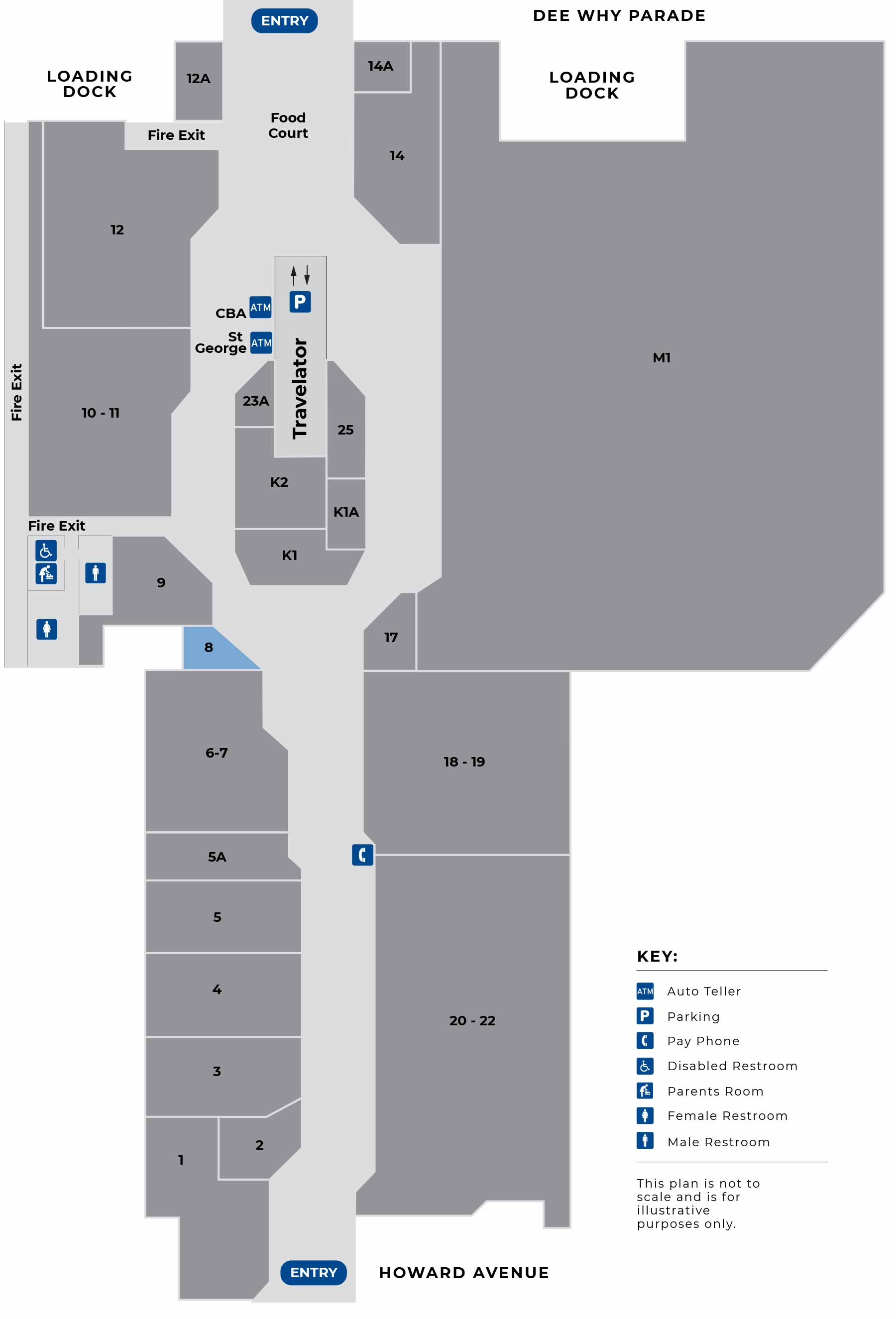 Dee Why Village Plaza | Centre Map